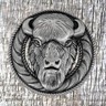 Buffalo Head Bison Concho CON232-C-ACPR | eBay