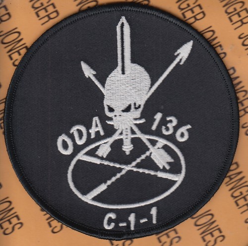 US Army 1st Special Forces Group Airborne SFGA ODA-136 ~4.5" patch m/e ...