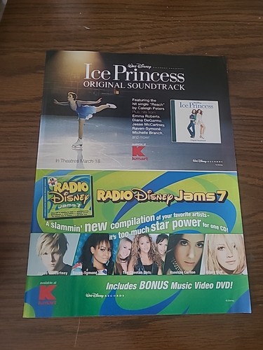 Ice Princess Soundtrack Radio Disney Jams Print Ad Vintage 2005 8x11 | eBay