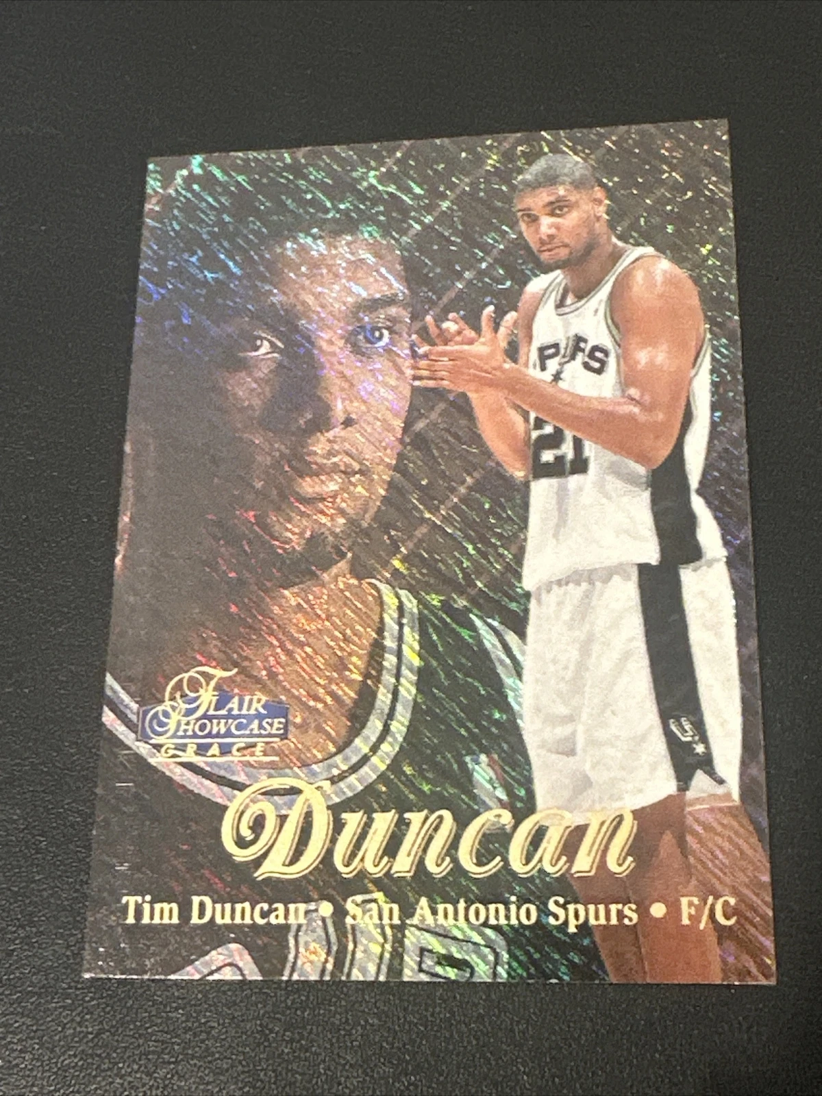Tim Duncan 1997 Flair Showcase #5 Row 1 Price Guide - Sports Card Investor