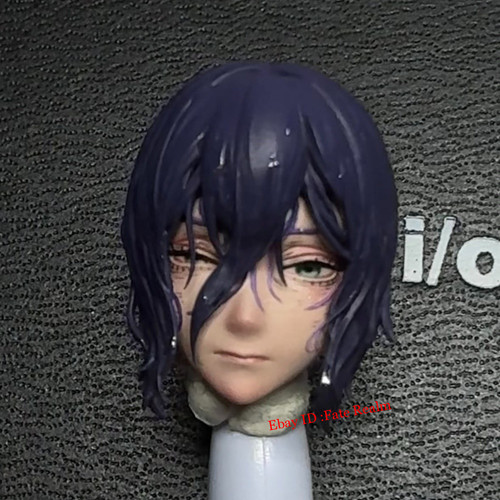 1/12 Chainsaw Man Reze Head Carving For 6" Romankey Crazy ML Figure ...
