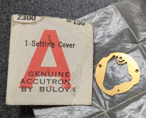 NOS Vintage Genuine Bulova Accutron 2300 Part# 150 Setting Cover - Open ...