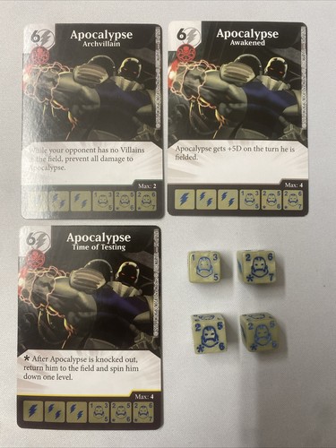 APOCALYPSE Rare CUR 4 Dice Uncanny X-Men Set Dice Masters | eBay