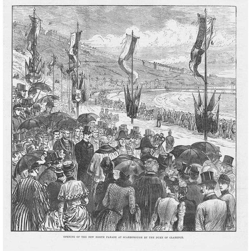 SCARBOROUGH Opening of the North Parade by Duke of Clarence - Antique ...