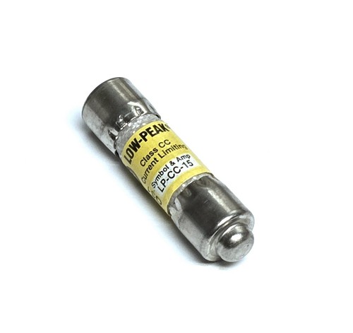 BUSSMANN LP-CC-15, FUSE, 15A, 600VAC, Current Limiting, Time Delay, USA ...