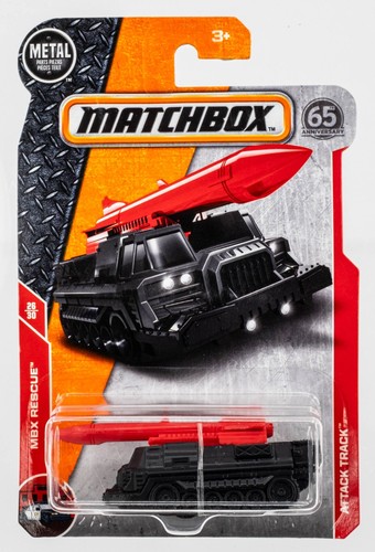 2018 Matchbox #83 Attack Track™ MATTE BLACK | RED | FSC | eBay
