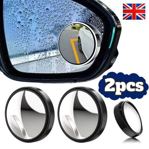 2X BLIND SPOT MIRROR Adjustable Wide Angle Convey Car Motorcycle Van ...