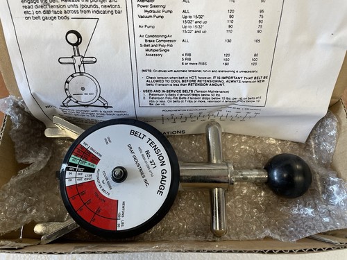 Belt Tension Gauge Tool DRAF 371 Made in USA Compare to J-23600-B OTC ...