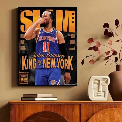 Slam 256 Jalen Brunson New York Knicks King Of New York NBA 2025 Poster ...