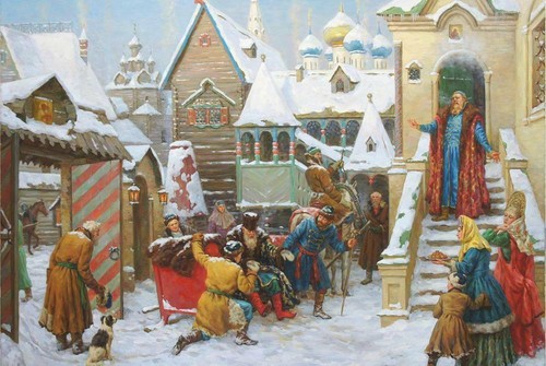 GUEST Slavic Rus BOYAR Horse Carriage Castle CHURCH Ethnic Russian New ...