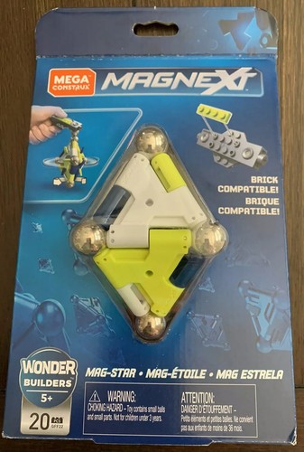 Mega Construx Magnext Wonder Builders Mag-Star Building Toy 20pcs New ...