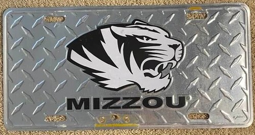 University of Missouri Booster License Plate Mizzou Tigers Columbia MO ...