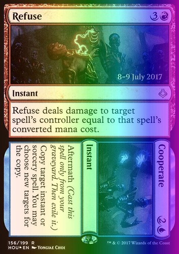 MTG Magic the Gathering Refuse (156s/67) Hour of Devastation Promos NM ...