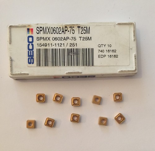 Seco Carbide Inserts -SPMX0602AP 75 T25M- Qty. 10 - NEW | eBay