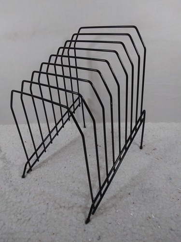 Desktop 8 Slot Black Wire Inclined Step Letter File Organizer Sorter ...