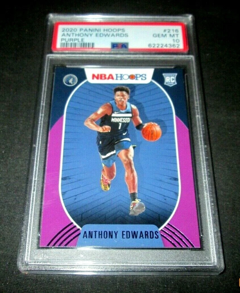 Anthony Edwards 2020 Hoops #216 Purple Price Guide - Sports Card Investor