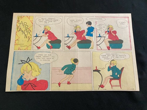 #21 FLAPPER FANNY by Gladys Parker Sunday Half Page Strip November 25 ...
