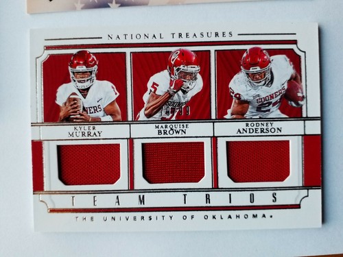 2019 National Treasures Collegiate Kyler Murray Brown Anderson Jersey ...