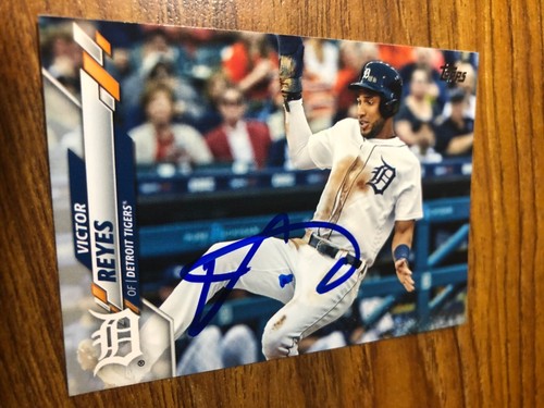 2020 Topps Detroit Tigers Victor Reyes Autographed Card #481 | eBay