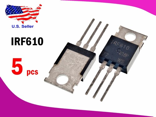 IRF610 (5 pcs) N-Ch. MOSFET 200V 3.3A | eBay