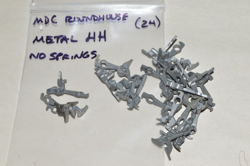 HO scale PARTS metal MDC Roundhouse horn hook couplers (24) no springs ...