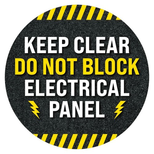 Keep Clear Do Not Block Electrical Panel Floor Decal - 15" Decal | eBay