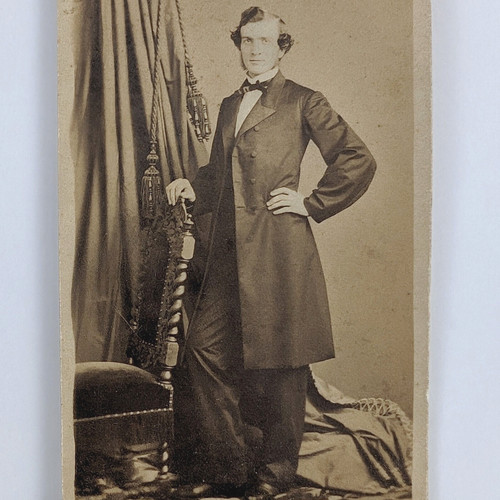 1860s CDV Photo Standing Dapper Man Fredricks & Co New York ID'd Yost ...