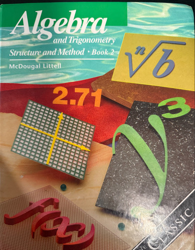 Algebra And Trigonometry Structure And Method Book 2 By McDougal ...