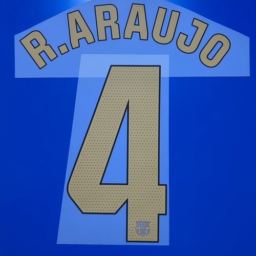 Ronald Araújo Barcelona 2024-25 Player Size Nameset Name Number Print ...
