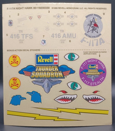 Revell | No. 85-1182 | 1:72 F-117 Nighthawk Stickers | eBay
