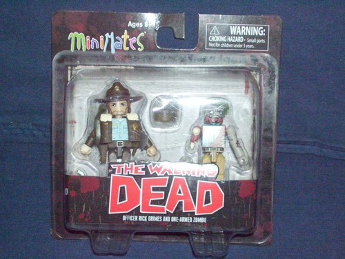 Minimates Officer Rick Grimes & One Armed Zombie Series 1 Walking Dead ...