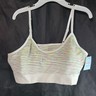 Girls' Seamless Crop Bra - Cat and Jack- Fresh White Size Medium ...