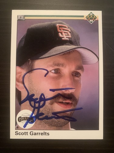 1990 Upper Deck #478 Scott Garrelts San Francisco Giants Signed Card ...