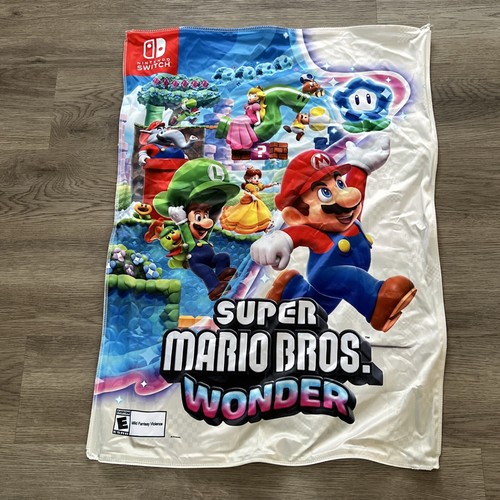 Gamestop Promotional Nintendo Super Mario Bros Wonder Cloth Poster | eBay