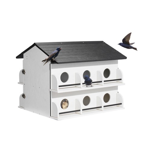 Kingsyard Recycled Plastic Purple Martin House - Pre-Assembled Bird ...