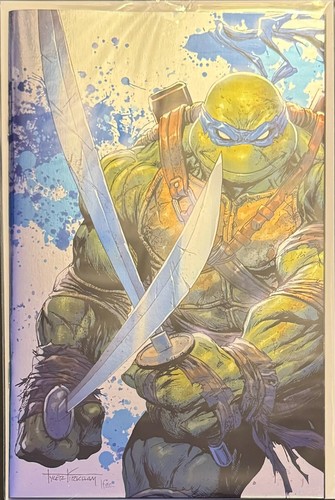 TMNT #1 Leonardo Battle Damage VIRGIN FOIL Variant LIMITED to 500 ...