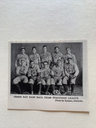 Green Bay Colts Wisconsin League 1905 Baseball Team Picture | eBay