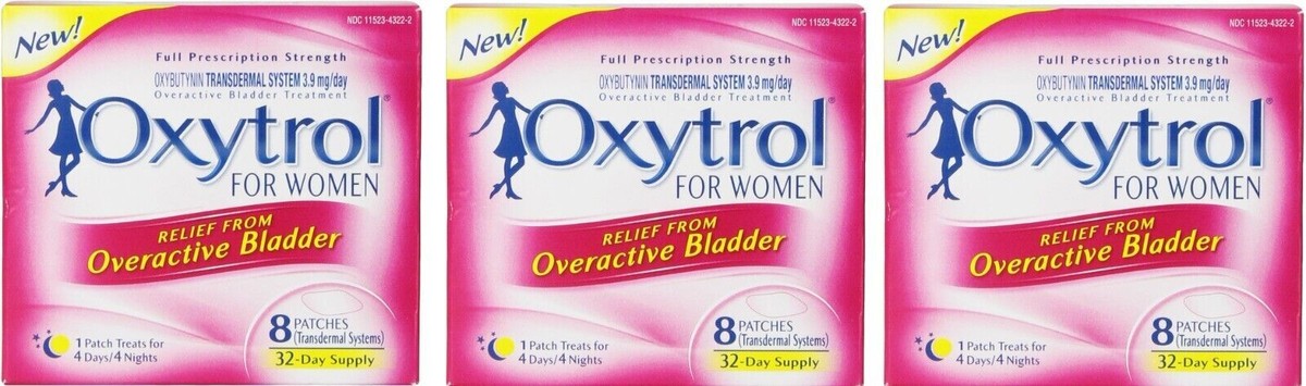 Oxytrol For Women 4 Patch Pack Ebay