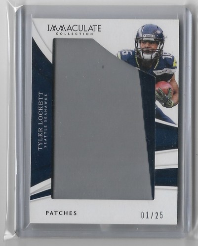 2019 Tyler Lockett 1/25 Immaculate Collection PRIME Jersey Relic Patch ...