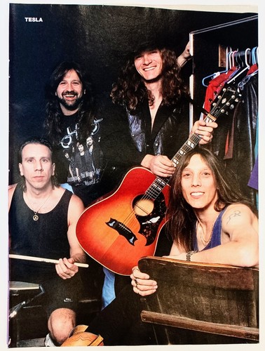 TESLA~JEFF KEITH~ORIG 1996 POSTER~VTG FULL PAGE PRINT MAGAZINE PINUP ...