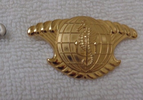 U.S.NAVY BADGE, Integrated Undersea Surveillance System OFFICER.CLUTCH ...