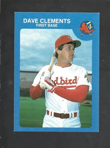 1985 Riley's Sports #14 Dave Clements RC, Louisville Redbirds | eBay