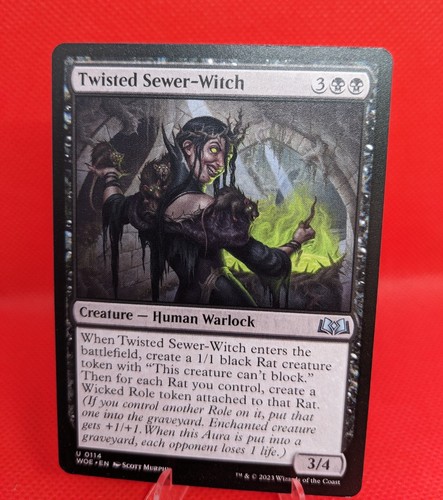 x4 MTG Twisted Sewer-Witch Playset 114 Wilds of Eldraine Magic 4x | eBay