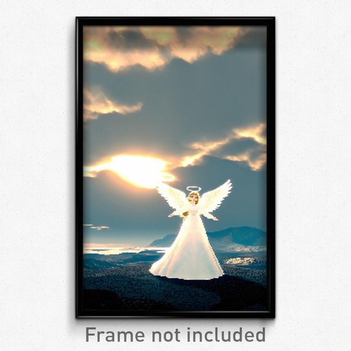 Pixel Art Poster - Angelic Tundra (8 Bit Psychedelic Trippy Video Game ...