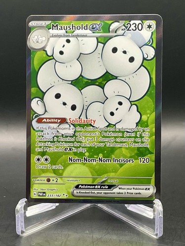 Maushold ex 233/182 Paradox Rift Ultra Rare Full Art Holo Pokemon TCG ...