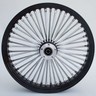 Ultima King Spoke Front Wheel, 21”x 3.5”, Dual Disc, Black/Chrome 2000 ...