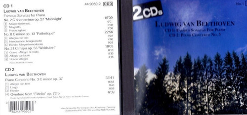 1988 LUDWIG BEETHOVEN 2 CDs SET GERMANY DISCS ONLY #F176 | eBay