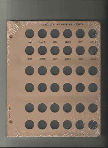 1 DANSCO 7100 Page # 8 Or 7102 Page 4 For Lincoln Cents from 2007-2009d ...