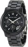 MICHAEL KORS RUNWAY CERAMIC BLACK+CHRONOGRAPH DIAL+DATE MIDSIZED WATCH ...