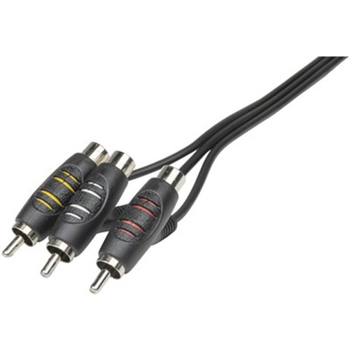 3 Rca Piggyback Plugs To 3 Rca Plugs Audio Visual Cable 1.5m Single Source | eBay